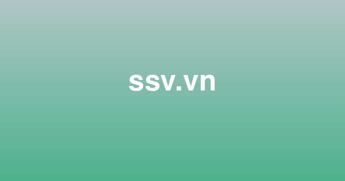ssv.vn - Tên miền ssv.vn đang được bán tại Sàn tên miền ooo.vn